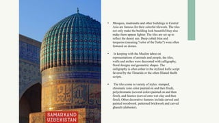Central asian architecture/Timurid architecture | PPTX