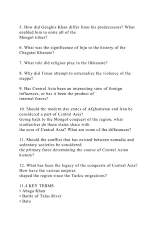 Central Asia Primary SourcesThe Secret History of the Mongols.docx