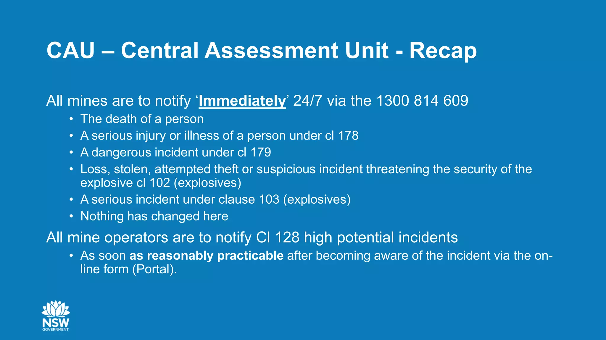 Central assessment unit CAU(Steve Bentham) | PDF