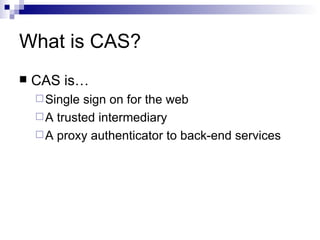 Central Authentication Service | PPT