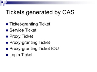 Central Authentication Service (CAS).ppt | Free download