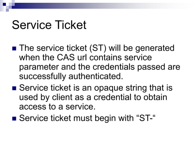 Central Authentication Service (CAS).ppt | Free download