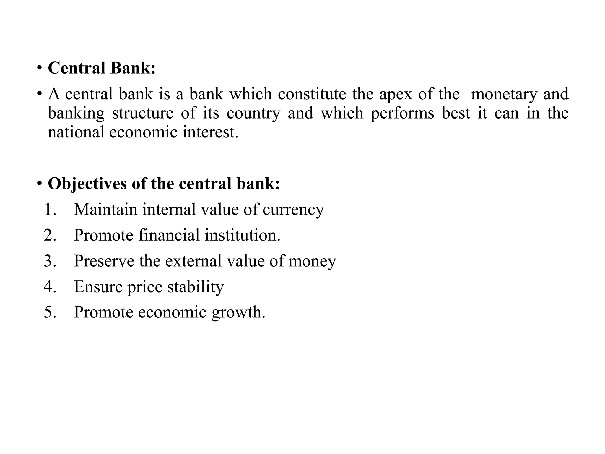 Central bank | PPTX