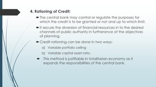 Central bank and credit control | PPSX