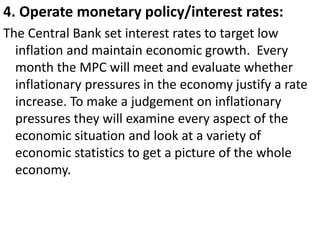 Central bank and functions | PPTX