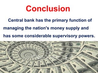 Central banking | PPT | Interest Rates | Economy