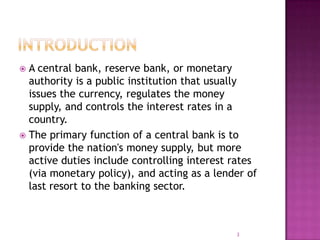 Central banking and_monetary_policy | PPTX