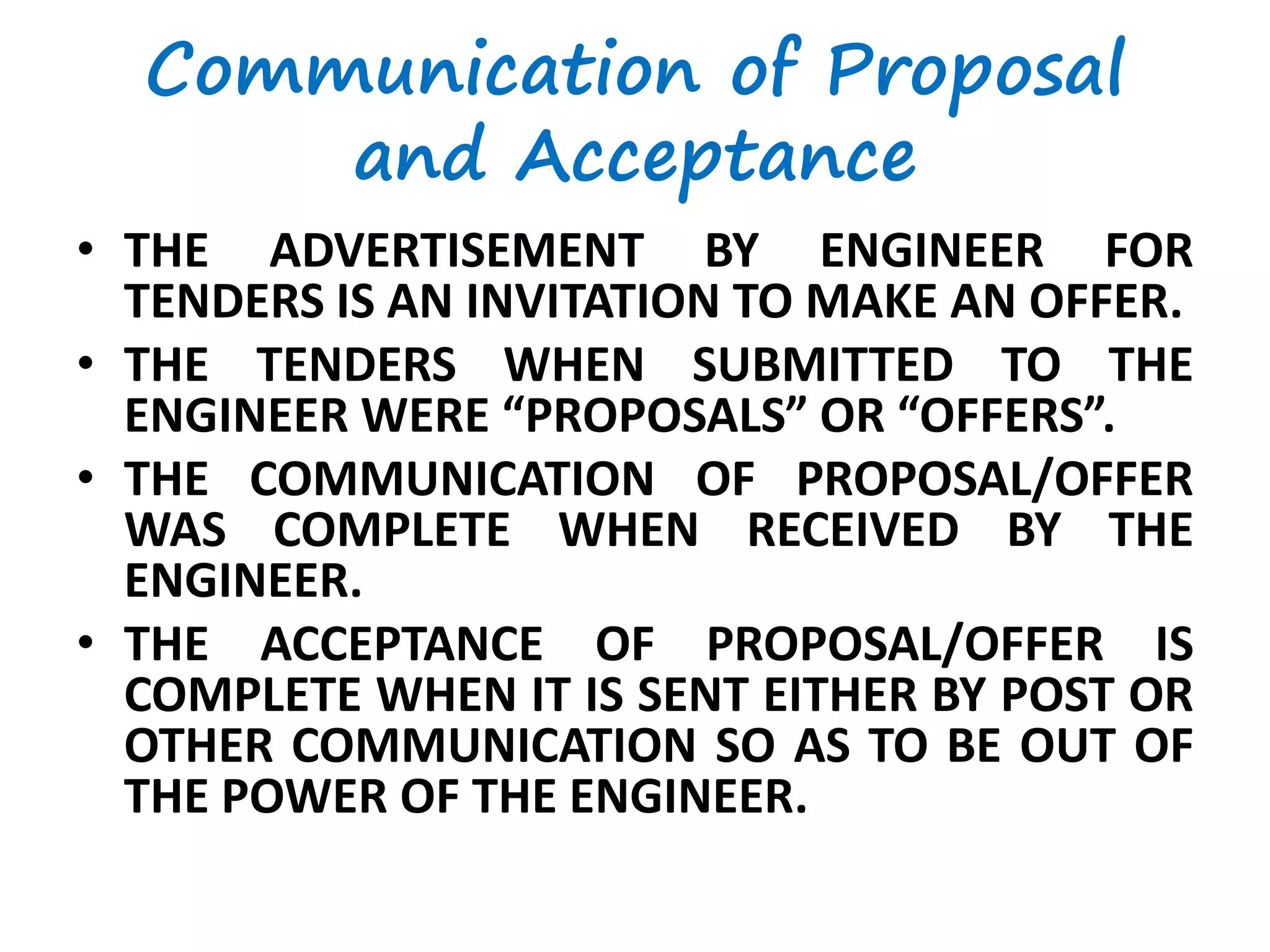 Tendering, Contract and Execution | PPTX