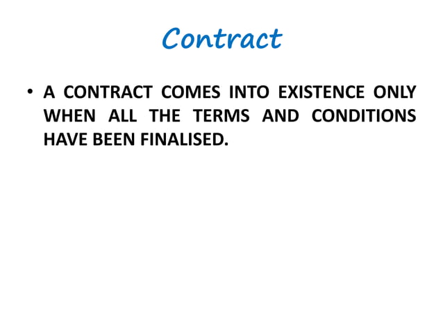 Tendering, Contract and Execution | PPT