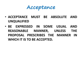 acceptance must be absolute and unqualified - Charles Simpson