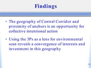 Central corridor anchor env scan | PPT