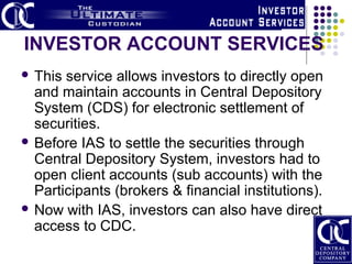 Central depository company (cdc) | PPT