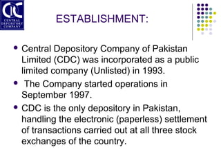 Central depository company (cdc) | PPT