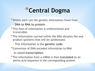 Central dogma | PPT