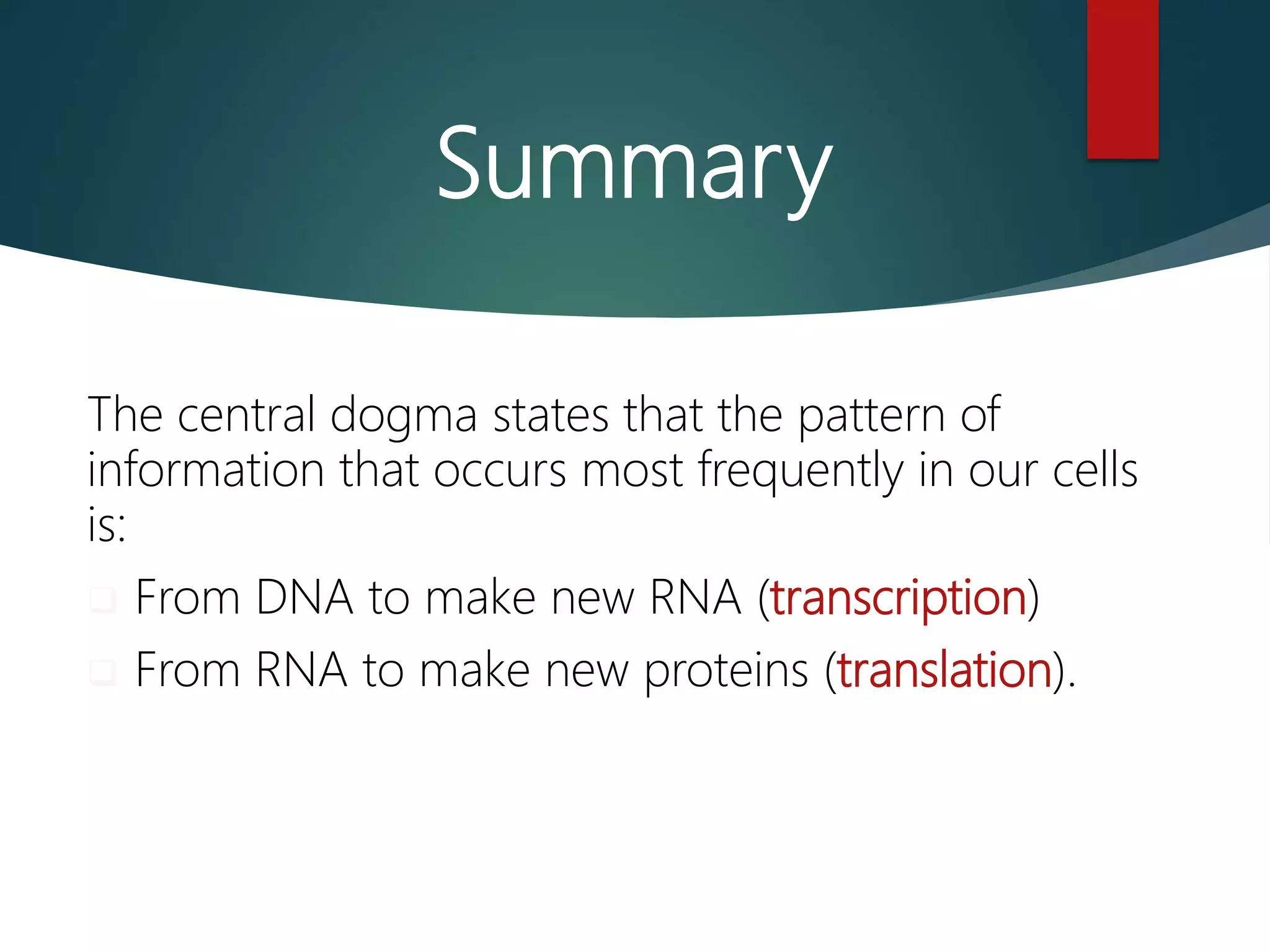 Central dogma | PPT