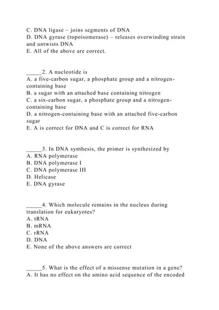 Central Dogma Assignment Print Name ________________.docx