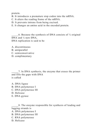 Central Dogma Assignment Print Name ________________.docx