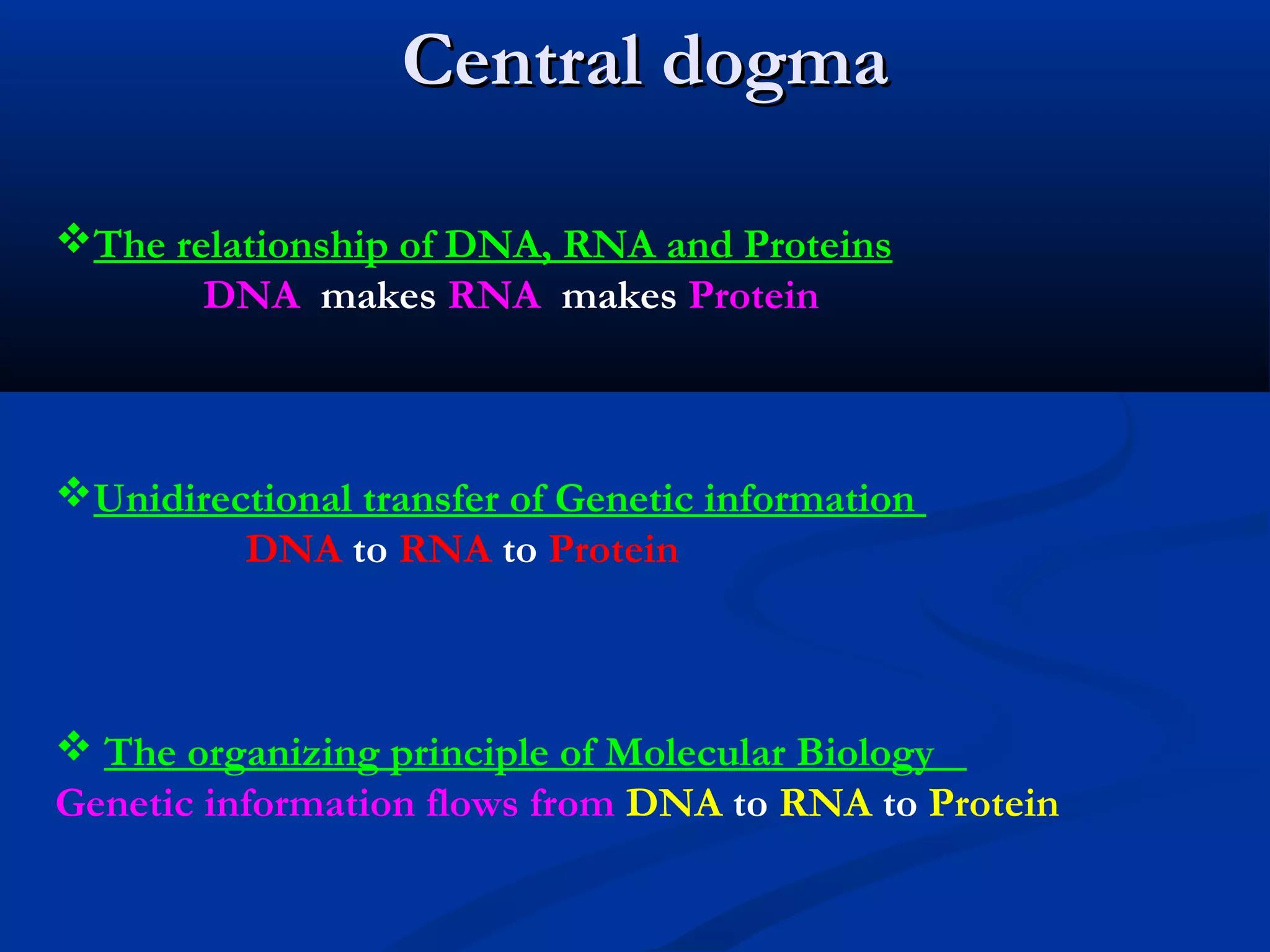 Central dogma of life | PPT
