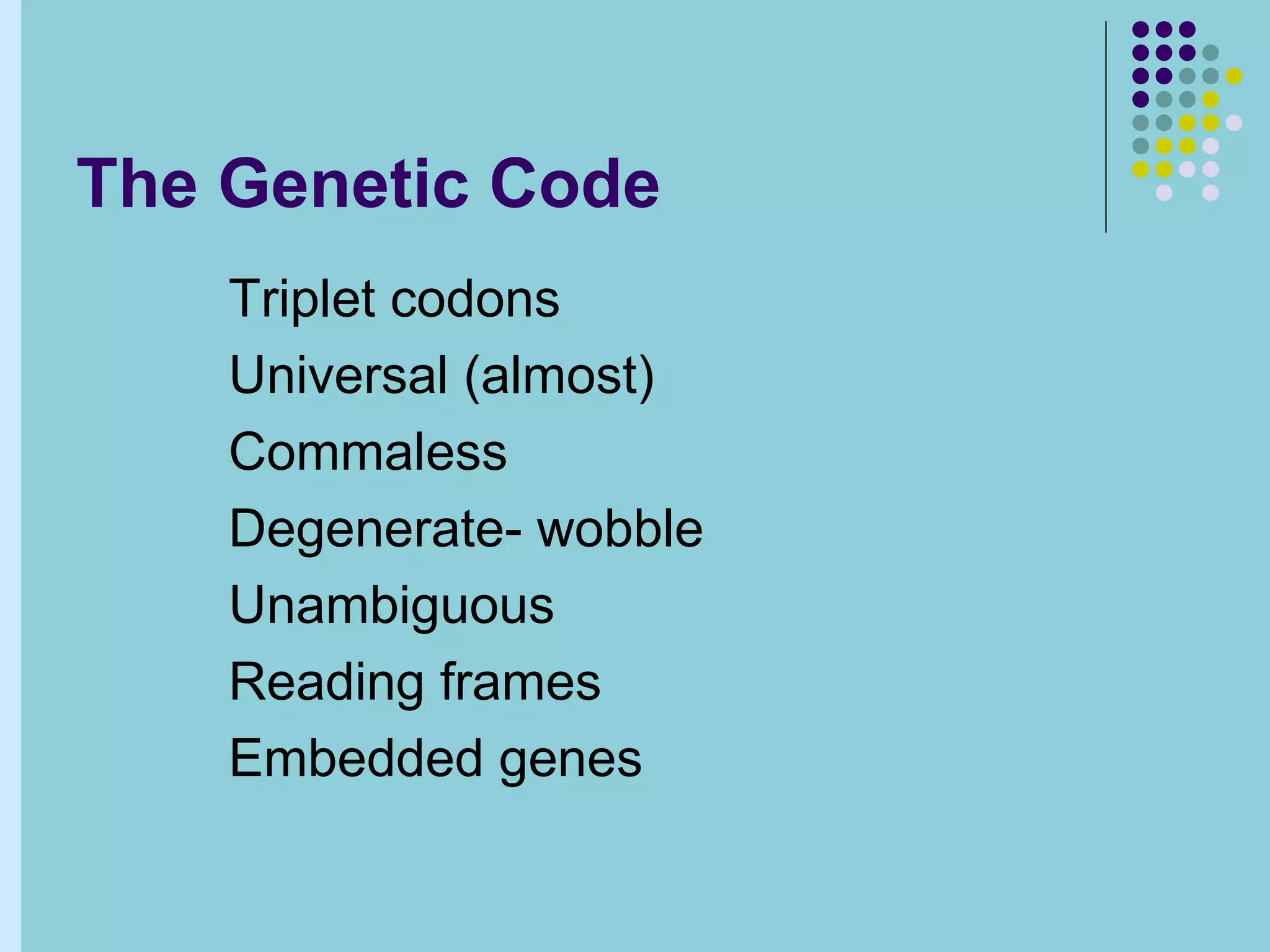 Central dogma of molecular biology | PPT