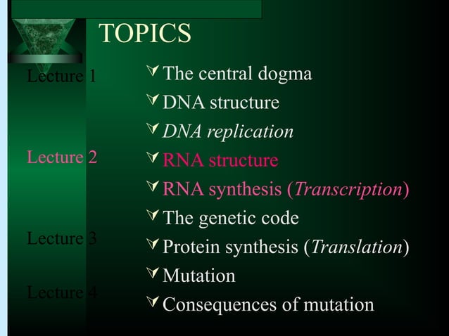 Central dogma of molecular biology | PPT | Chemistry | Science