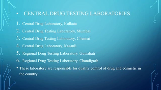 Central Drugs Standard Control Organization (CDSCO) | PPTX ...