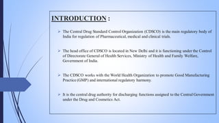 CENTRAL DRUG STANDARD CONTROL ORGANIZATION(CDSCO).pdf
