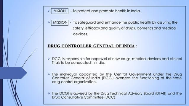 CENTRAL DRUG STANDARD CONTROL ORGANIZATION(CDSCO).pdf | Pharmaceutical ...