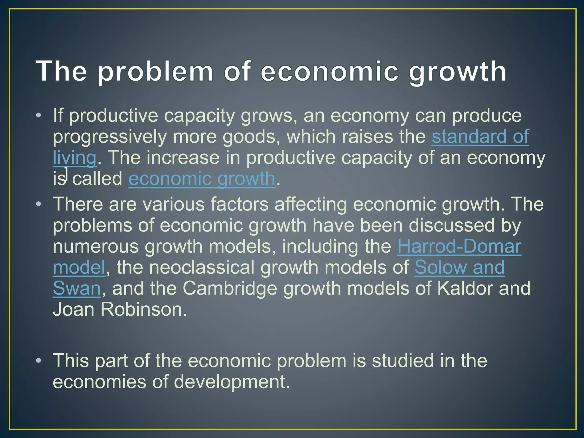 Central economic problem | PPTX