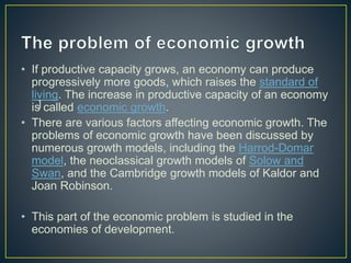 Problems On Economic Development