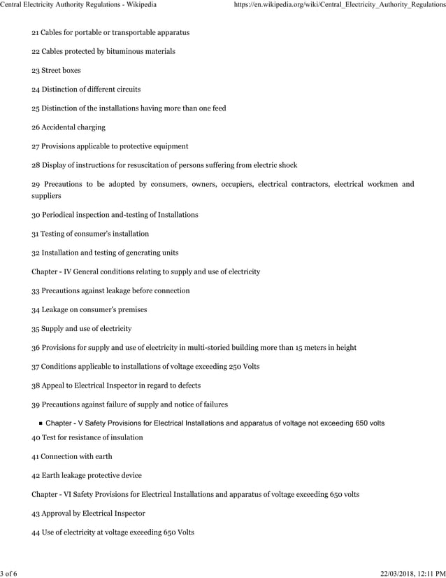Central electricity authority regulations wikipedia | PDF