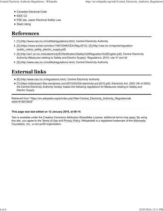 Central electricity authority regulations wikipedia | PDF