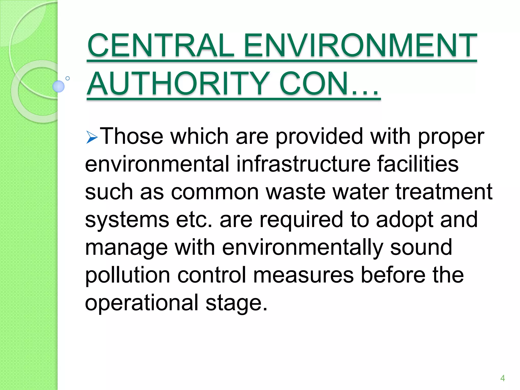Central environment authority | PPTX