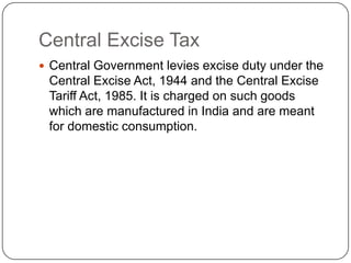 Central excise clearance | PPSX