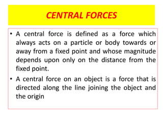 Central force | PPTX