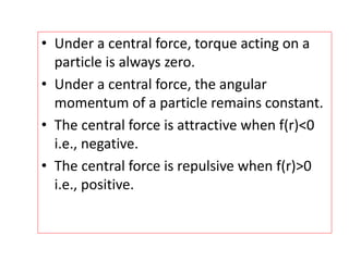 Central force | PPTX