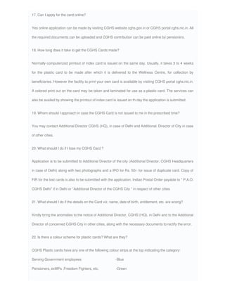 Central Government Health Scheme | PDF