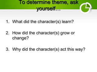 Central Idea vs Theme | PPT