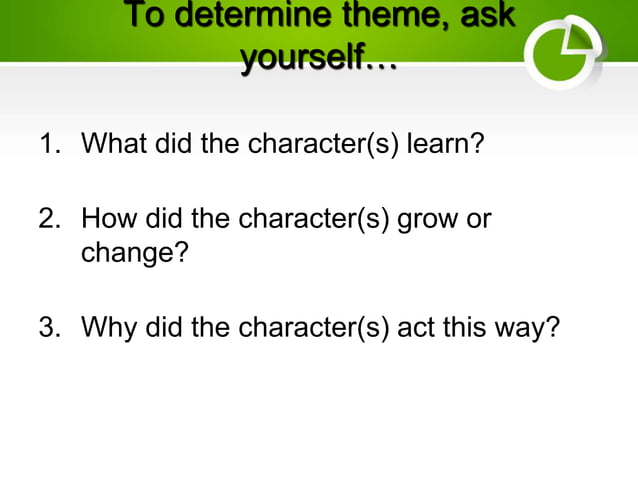 Central Idea vs Theme | PPT