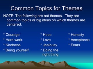 central idea vs theme ppt.ppt