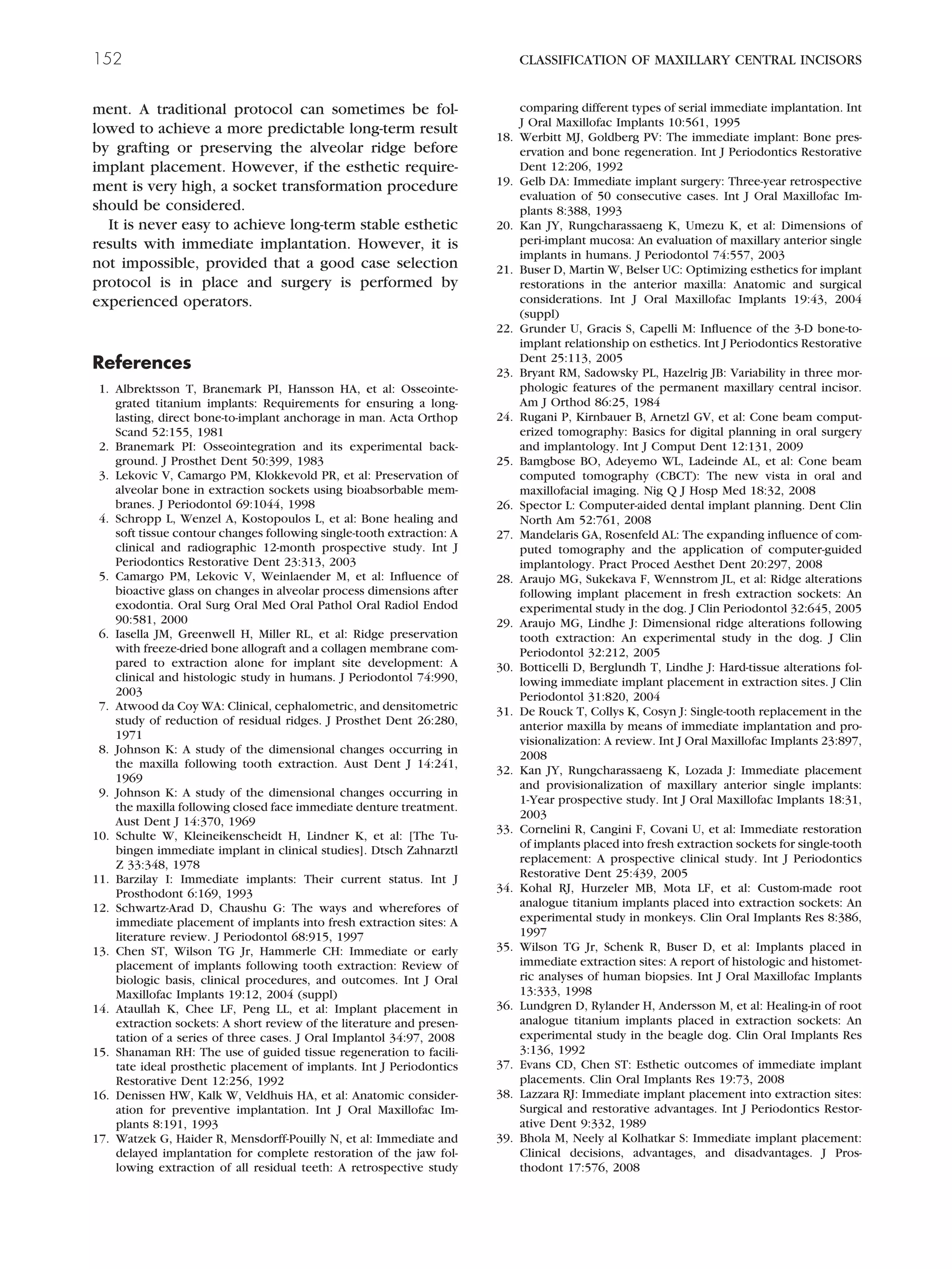 Central incisor implant | PDF