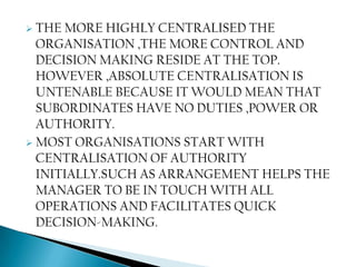 Centralisation | PPT