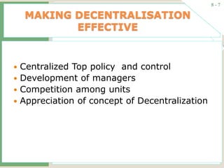 Centralisation and Decentralisation | PPT