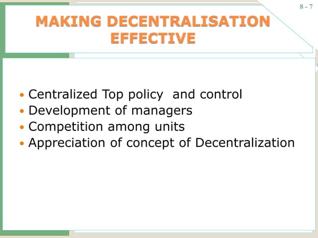 Centralisation and Decentralisation | PPT | Mergers and Acquisitions ...