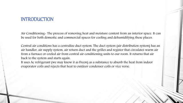 Architecture - Centralized Air Conditioning System | PPTX