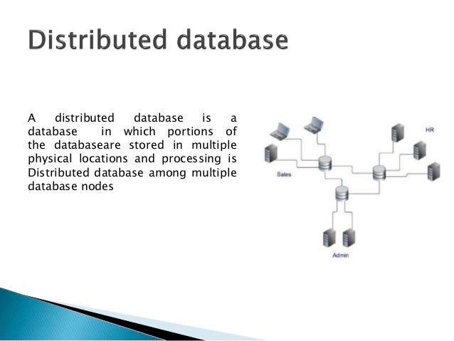 Centralised and distributed database