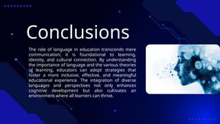 Centrality of Language in Education Bed. | PPTX