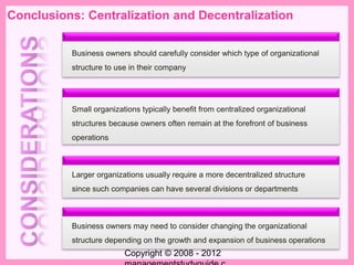 Decentralization Structure