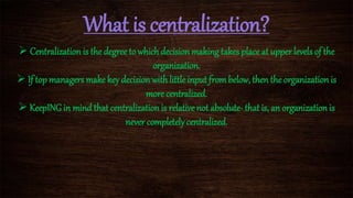 Centralization | PPTX