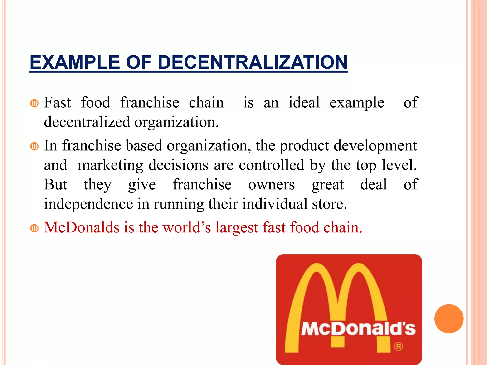 Centralization and decentralization | PPTX