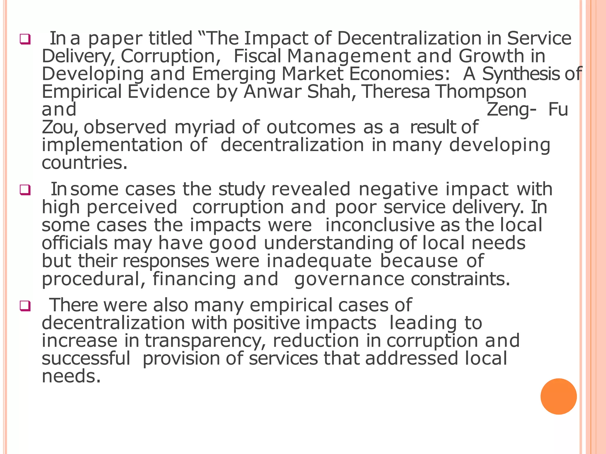 Centralization and decentralization | PPTX